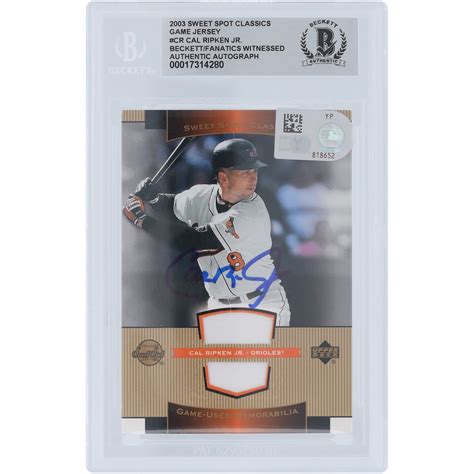 Cal Ripken Jr Baltimore Orioles Autographed 2003 Upper Deck Sweet