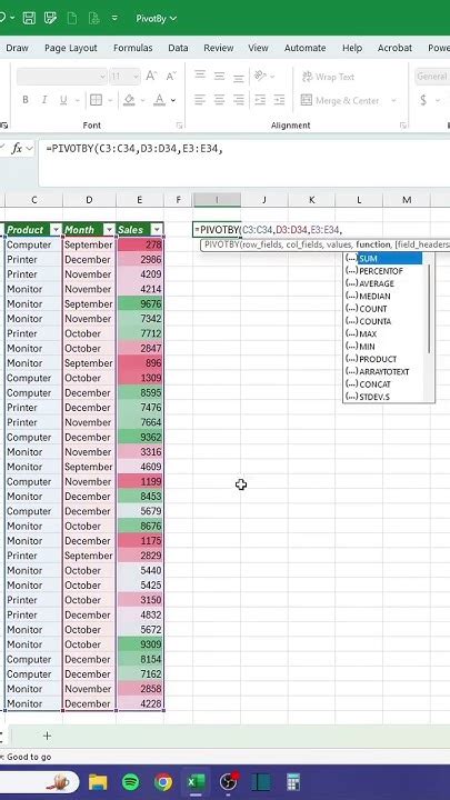 Pivotby In Excel‼️ Excel Youtube