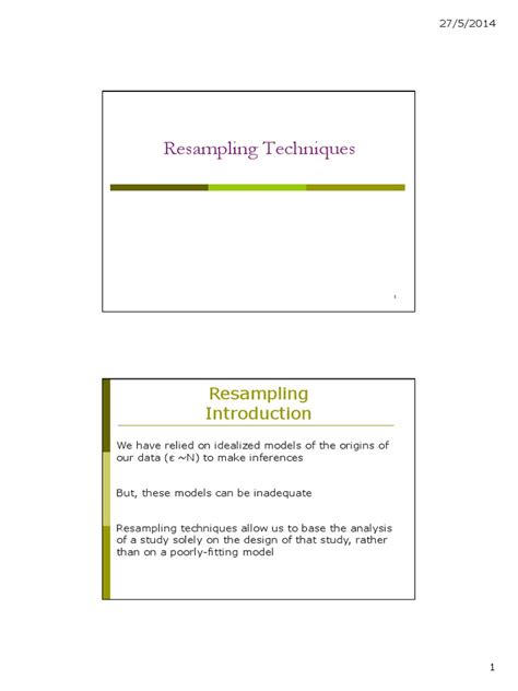 lecture 14 sas bootstrap and jackknife pdf resampling statistics
