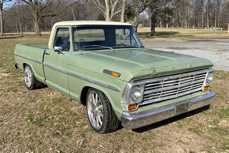 Supercharged Coyote Powered 1969 Ford F 100 Custom Cab For Sale On Bat