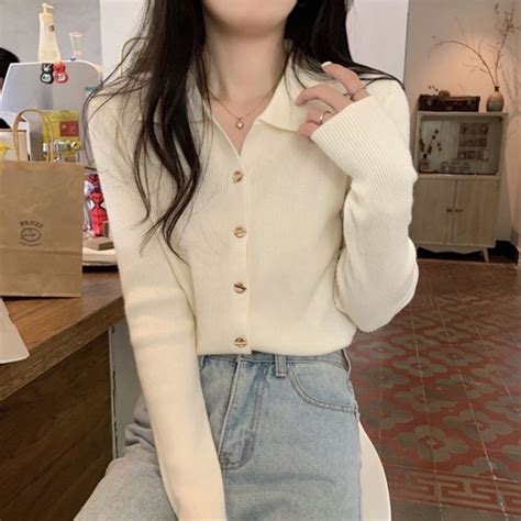 여성가디건 여성 골지 여자가디건 카라 가디건 니트 봄가을 간절기 아우터 에이블리