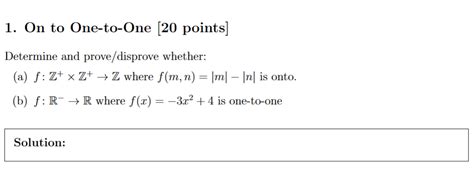 Solved Determine And Prove Disprove Whether A F Z Z Z Chegg