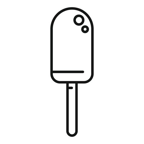 Summer Popsicle Icon Outline Vector Water Park Vector Art At Vecteezy