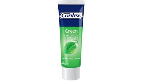 Contex гель-смазка Green с экстрактом зеленого чая 30 мл с бесплатной ...