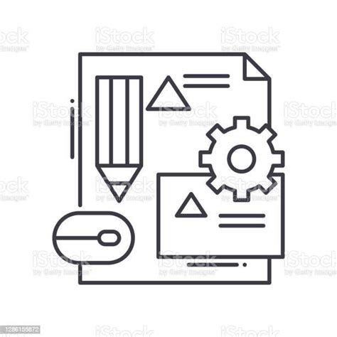 작업 디자인 아이콘 선형 격리 된 그림 얇은 선 벡터 웹 디자인 기호 흰색 배경에 편집 가능한 스트로크와 개요 개념 기호 0명에 대한 스톡 벡터 아트 및 기타 이미지