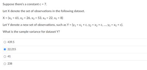 Solved Suppose There S A Constant C 7 Let X Denote The Set Chegg Com