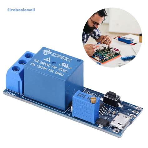 ElectronicMall01 th Trigger Delay Timer Relay Module 5V 30V Time Delay Switch Board แรงดน