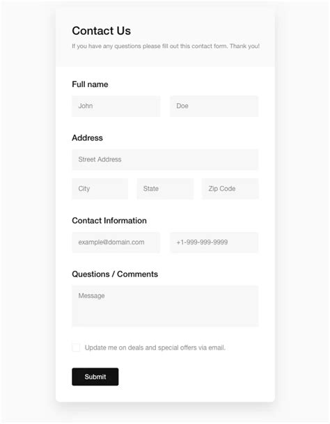 Responsive Contact Form Features Custom Settings
