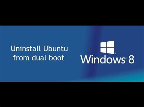How To Remove Ubuntu Lts From Dualboot With Windows YouTube