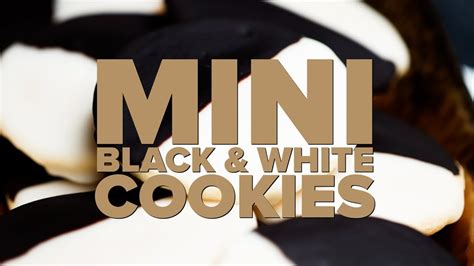 Black And White Mini Cookies Bing Chef The Art Of Cooking