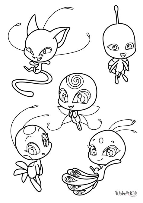 Miraculous Ladybug And Cat Noir Coloring Pages Free Printable Pdfs