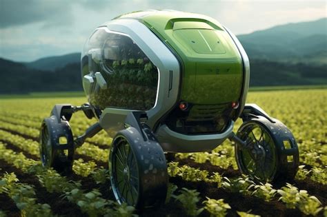 Premium Photo Robotics In Agriculture Showcasing Automated Generative Ai