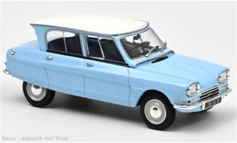 Diecast Model Cars Citroen Ami 6 143 Norev Ami 6 Blue Clair 1966 Uk