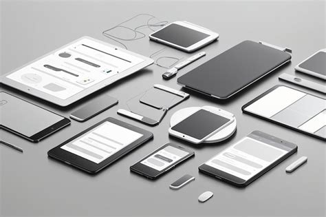 Premium AI Image Generate A Set Of Device Templates With Blank