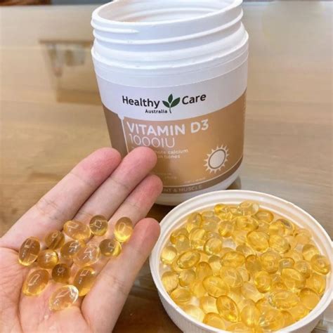 Vitamin D3 1000iu Healthy Care Supports Calcium Absorption For Healthy