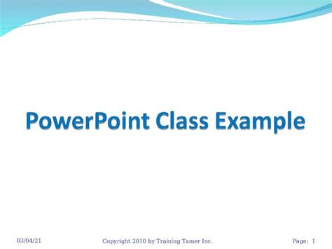 Ppt Power Point Class Example Dokumentips