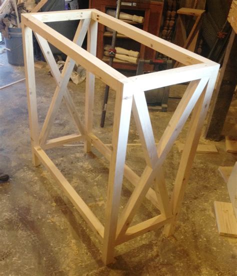 How To Build An X Base Console Table