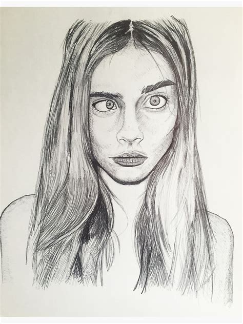 Cross Eyed Cara Sticker For Sale By Chriswattsart Redbubble