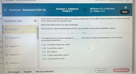 Solved Homework Homework Ch Question AdditionalHW Chegg