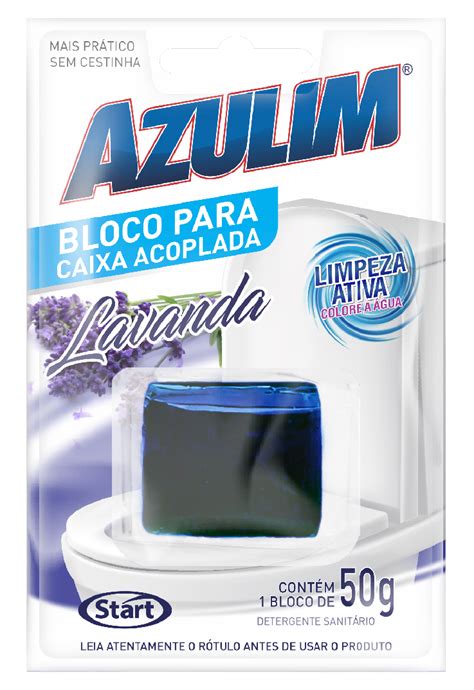 Bloco P Caixa Acoplada Lavanda Azulim 50gr Pro Center Distribuidora
