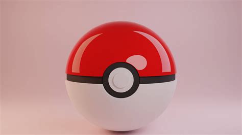 Pokeball From Pokemon 3d Model By Clickdamn
