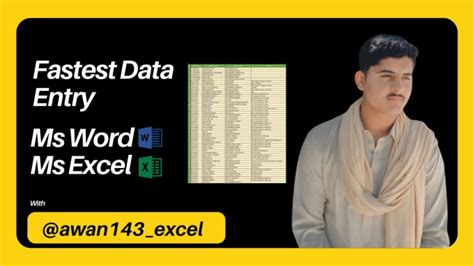 Do Fastest Data Entry Typing Work In Excel And Word By Awan143excel Fiverr