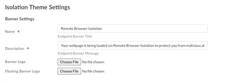 Configure Remote Browser Isolation