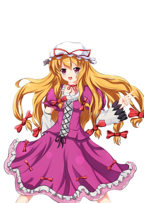 Yakumo Yukari And Yakumo Yukari Touhou Drawn By White Crow Danbooru