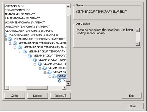 Managing Vmware Snapshots Veeam Issues Virtualization Spiceworks Community
