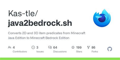 issues · kas tle java2bedrock sh · github
