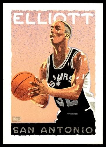 1991 92 Hoops Sean Elliott San Antonio Spurs 526 Ebay