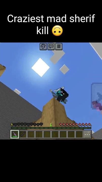 Craziest Mad Sheriff Kill 🙃 Minecraft Gaming Gameplay Meme