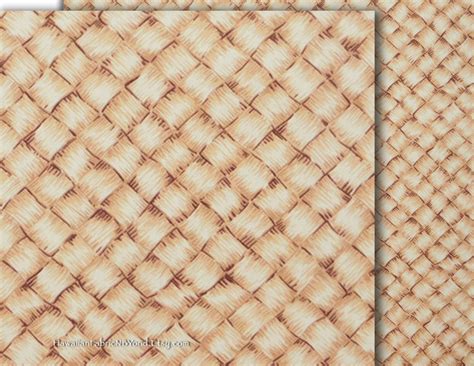 Hawaiian Fabric Basket Weave Print Lauhala Learn More At