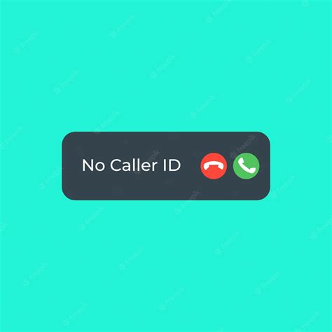 Premium Vector Fullscreen Incoming Call Notifications No Caller Id