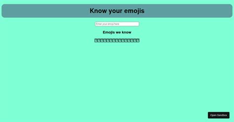Neog Emoji Interpreter Codesandbox