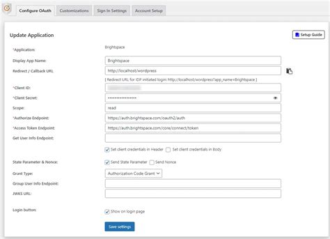 Brightspace Single Sign On Sso Wordpress Oauth Brightspace Login