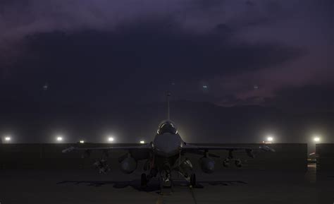F 16s Light The Night U S Air Forces Central Display