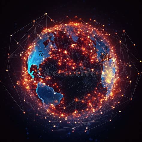 Innovative Communication Tech Concept Of A Globally Connected World Cloud Computing Network