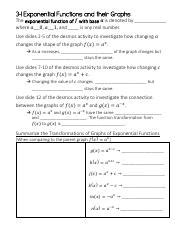 Understanding Exponential And Logarithmic Functions Graphs And Course Hero