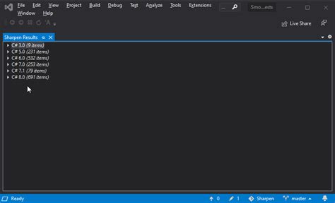 Github Sharpenrocks Sharpen Visual Studio Extension That Intelligently Introduces New C