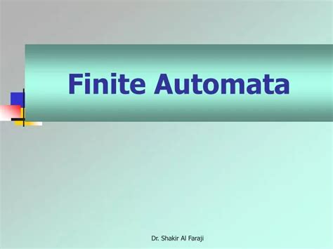 Ppt Finite Automata Powerpoint Presentation Free Download Id3200569