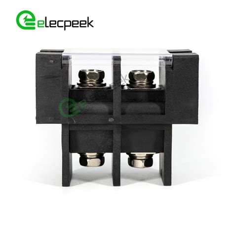 High Current Panel Feed Through Terminal Block 200a 2 Pin 600v 80mm2 Ul94 V0