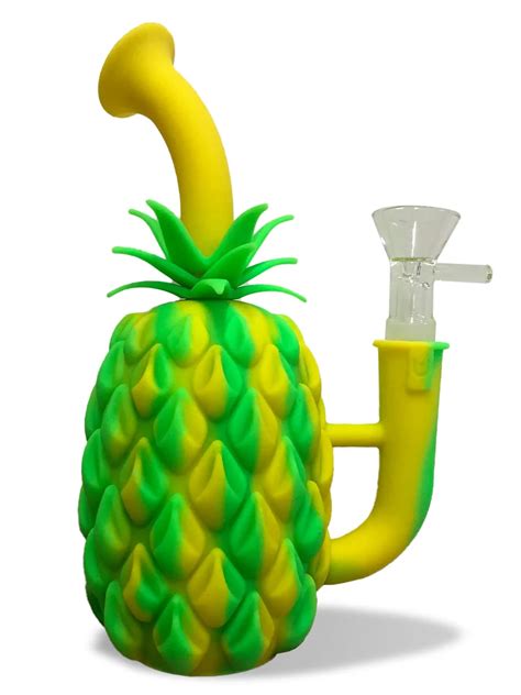 709 Mini Funny Pineapple Silicone Bong For Sale