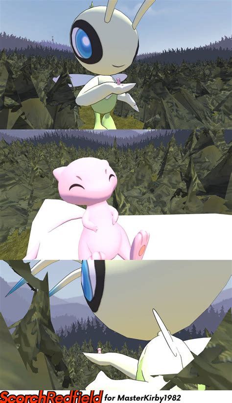 Macro Celebi And Mew By Scorchredfield On Deviantart