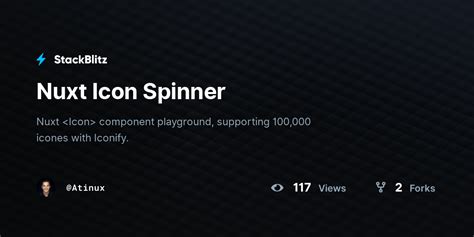 Nuxt Icon Spinner StackBlitz