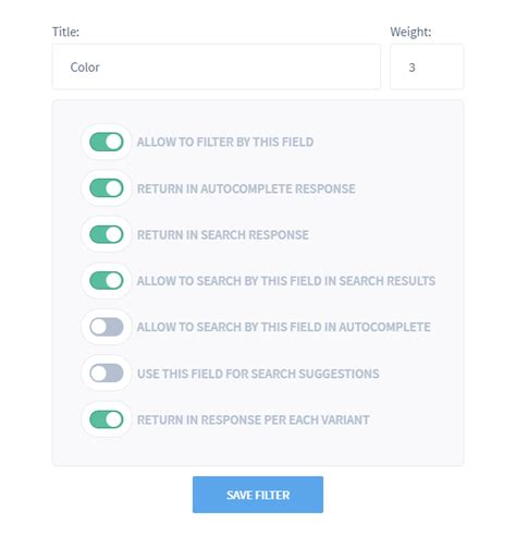 searchable fields
