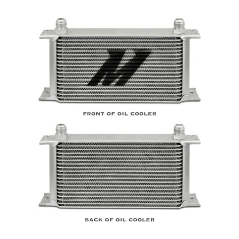 Oil Cooler Mishimoto Universal 25 Row Silver Mmoc 25 Stacked Plate