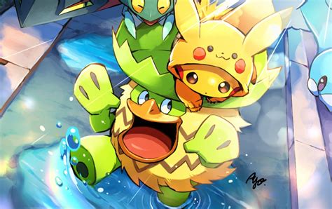 Pikachu Altaria Dreepy Dragapult And Ludicolo Pokemon Drawn By