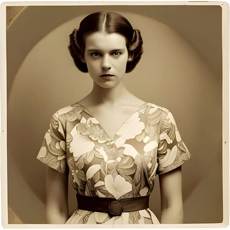 Vintage Photo Vintage Photo Of Young Woman In Sepia Tones