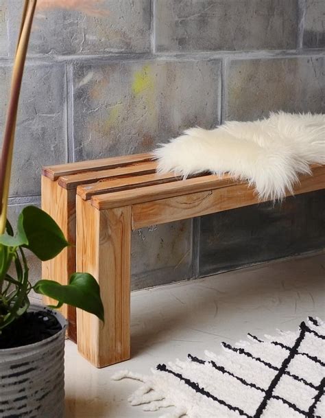 Diy Mid Century Slatted Bench Project For Adding Seating Option Anywhere Julie Ann Art
